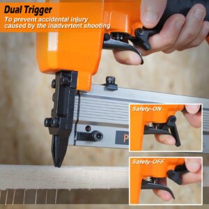 P630 Pin Nailer with 9,000PCS Stainless Steel 1/2" Pin Nails, 23 Gauge 3/8 Inch to 1-3/16 Inch Pneumatic Micro Pin Nail Gun with Safety Trigger