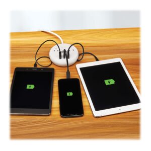 Tripp Lite Safe-IT 57W Surge Protector, 2 Outlets & 2 USB + 1 USB-C Port for Fast Charging, 300 Joules, 8 Foot 5-15P Cord, Manufacturer's Warranty & $25,000 Insurance (TLP28PD57WCAM)