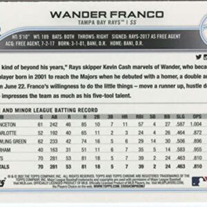 2022 Topps Chrome #35 Wander Franco NM RC Rookie Tampa Bay Rays MLB Baseball Trading Card