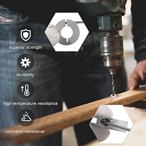 Aluminum Stop Collar Set Drill Bit Depth Stop Split Ring (1/2", 7/16”, 3/8”, 5/16”,1/4”, 7/32”, 3/16”, 1/8”) W/Included Drill Bit Holder