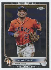 2022 topps chrome #6 jose altuve houston astros mlb baseball trading card