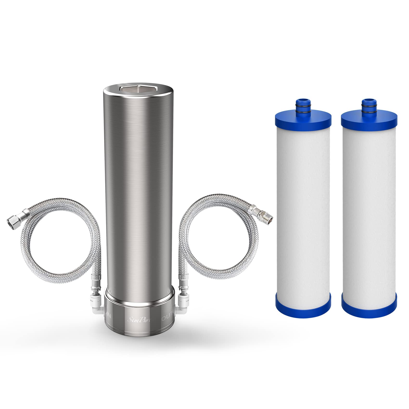 SimPure V7 Under Sink Water Filter System, Bundle, Comes with Two Extra Replacement Cartridge