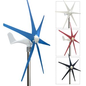 Mars Rock Blue Color Length in 58CM 22.83" High Strength Carbon Fibers Windmill Blade Nylon Fiber Wind Turbine Blade for DIY Horizontal Wind Turbine Generator Windmill Assembling