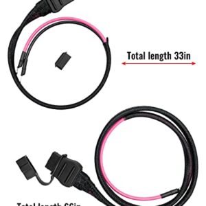 NTSUMI 2 PIN Battery Cable Plow and Truck Side Fit for Western Fisher Snow Plow Replace 21294 61169 8274, Battery Cable Harness with Plug Cover