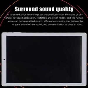 HD Tablet, 5G WiFi Dual SIM Octa Core CPU 10in Tablet 4GB RAM for Entertainment (US Plug)