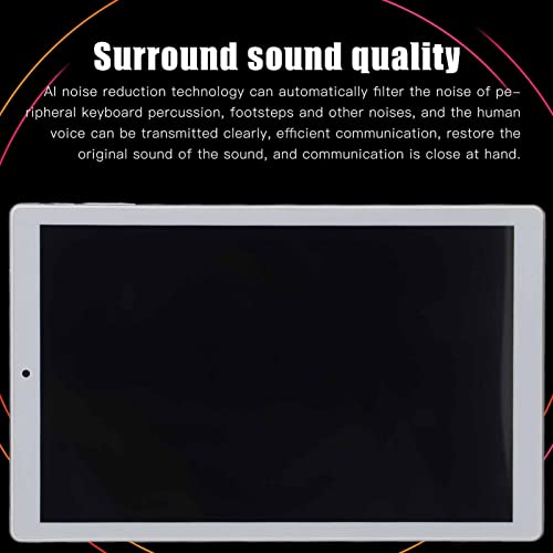 HD Tablet, 5G WiFi Dual SIM Octa Core CPU 10in Tablet 4GB RAM for Entertainment (US Plug)