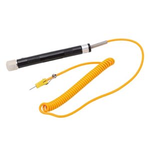 K Type Thermocouple Probe, Stable Engineering Plastic Easy To Install K Type Surface Thermocouple Probe Straight Shank for Die Casting for Steel Making