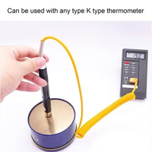 K Type Thermocouple Probe, Stable Engineering Plastic Easy To Install K Type Surface Thermocouple Probe Straight Shank for Die Casting for Steel Making