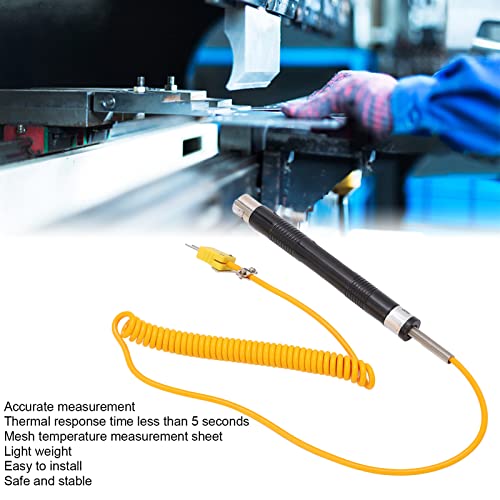 K Type Thermocouple Probe, Stable Engineering Plastic Easy To Install K Type Surface Thermocouple Probe Straight Shank for Die Casting for Steel Making