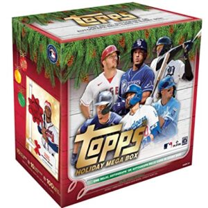 2022 Topps Baseball Trading Cards Holiday Mega Box - 100 Cards/Box