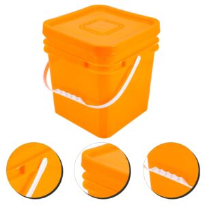 Zerodeko Sealed Bucket Laundry Beads Dispenser Mop Buckets Container for Laundry Room Washing Bucket Oil Paint Cans Clothes Kitchen Washing Plastic Drum