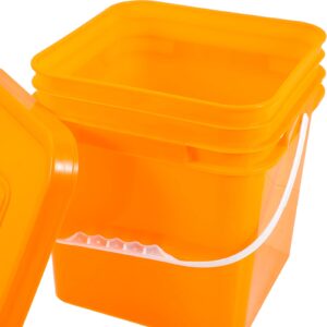 Zerodeko Sealed Bucket Laundry Beads Dispenser Mop Buckets Container for Laundry Room Washing Bucket Oil Paint Cans Clothes Kitchen Washing Plastic Drum