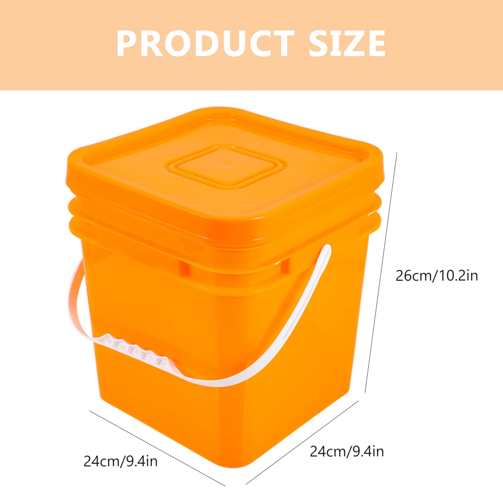 Zerodeko Sealed Bucket Laundry Beads Dispenser Mop Buckets Container for Laundry Room Washing Bucket Oil Paint Cans Clothes Kitchen Washing Plastic Drum