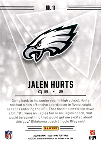 2020 Panini Illusions #11 JALEN HURTS RC Rookie Philadelphia Eagles Trading Card