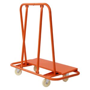 1600lb drywall cart dolly, commercial industrial red heavy duty handling sheetrock sheet panel service cart