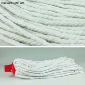 Commercial Industrial White Cotton Mop Heads Replacement. Removes Dirt, Grease,Compatible with Unger mop Stick