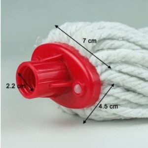 Commercial Industrial White Cotton Mop Heads Replacement. Removes Dirt, Grease,Compatible with Unger mop Stick