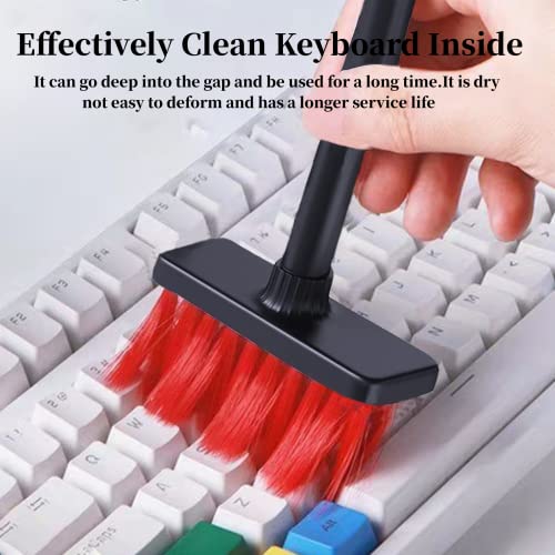 YIUYIUPI 5-in-1 Multi-Function Computer Cleaning Tools Kit Cleaning Soft Brush Keyboard Cleaner for Bluetooth Earphones Lego Laptop Airpods Pro Camera Lens (5 in 1 Black)