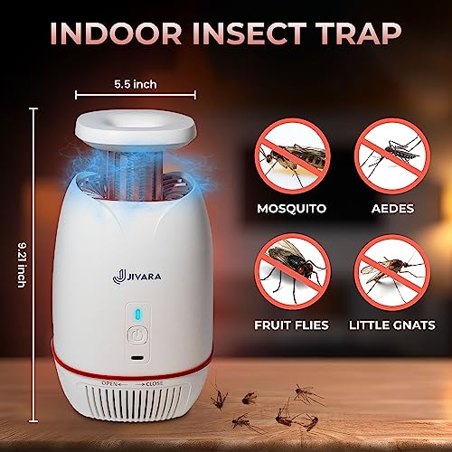 JIVARA's Professional Electric Bug Zapper Indoor | Powerful 1800V, Outdoor Mosquito Zapper, Waterproof Outdoor Fly Zapper, Insect Trap, Mosquito Killer for Patio | 1/2 Acre Coverage Mosquito Trap