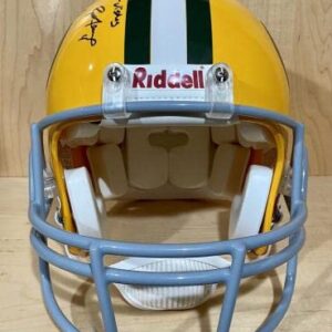 Bart Starr Aaron Rodgers Brett Favre Signed Packers Pro NFL Football Helmet JSA - Autographed NFL Helmets