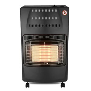 vivicreate patio heater, gas heater, propane gas heater, outdoor heater, garage heater, work heater (black)