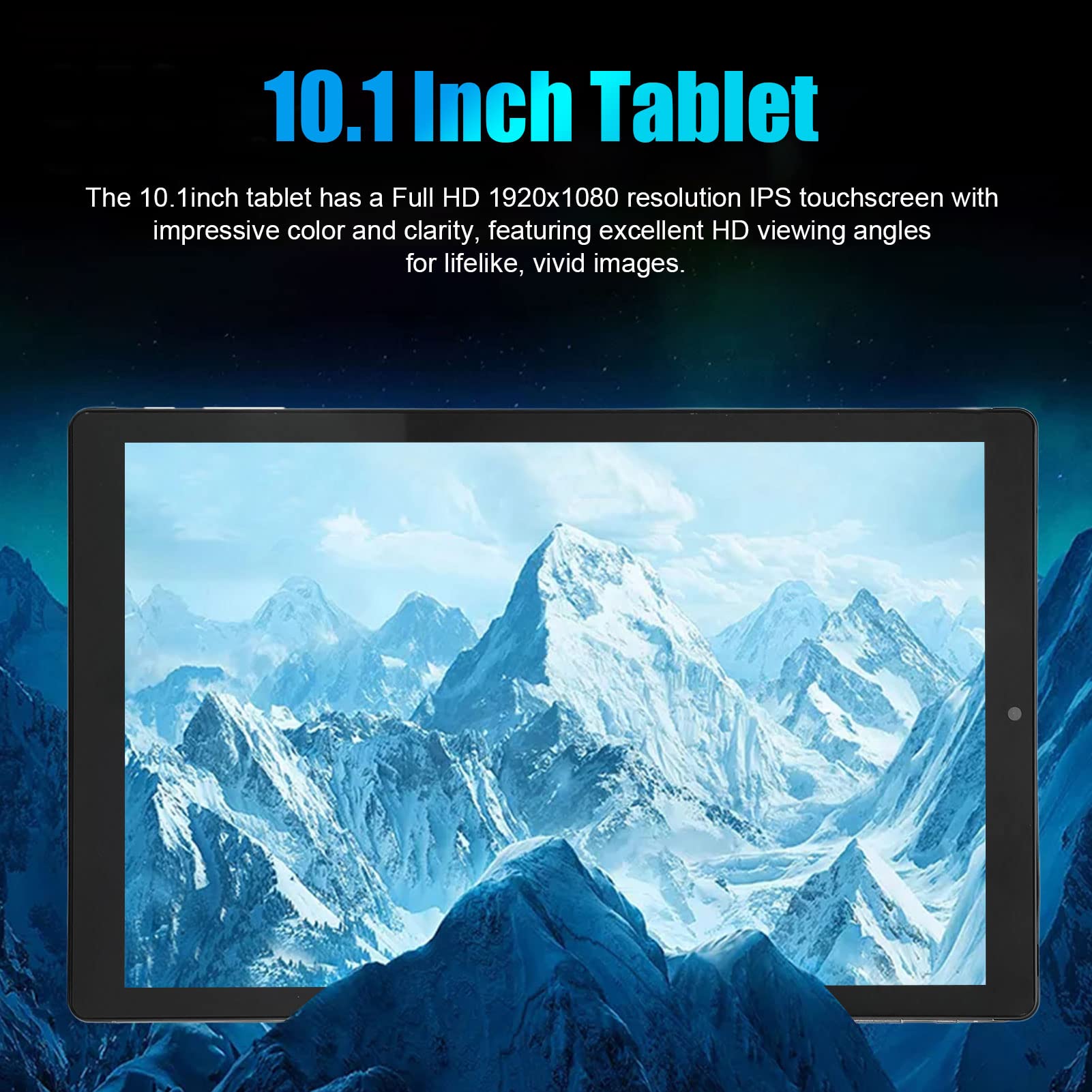 10.1 Inch Tablet for Android11, 2.4G 5G WiFi Calling Tablet PC, Octa Core Processor 6G 128G Storage, 1920x1080 IPS Screen, Dual Camera, Sim Card Slot