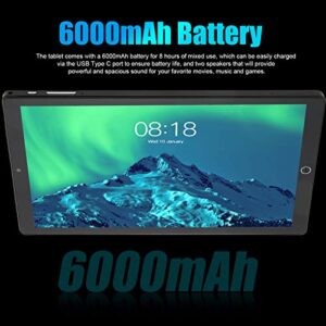 10.1 Inch Tablet, 5G WiFi 128G 1080P Full HD Tablet for 11 Octa Core Tablet, High Performance Tablet for Game, 13MP Camera Portable Tablet 6000mAh Last Dual SIM GPS