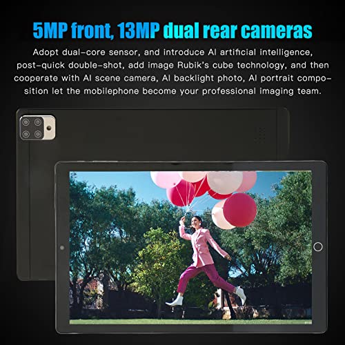 10.1 Inch Tablet, 5G WiFi 128G 1080P Full HD Tablet for 11 Octa Core Tablet, High Performance Tablet for Game, 13MP Camera Portable Tablet 6000mAh Last Dual SIM GPS