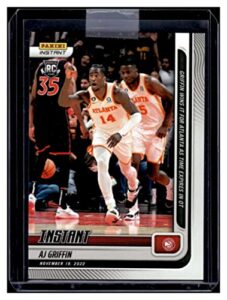 aj griffin rc sp 2022-23 panini instant /86 rookie #43 hawks mt-mt+ nba basketball