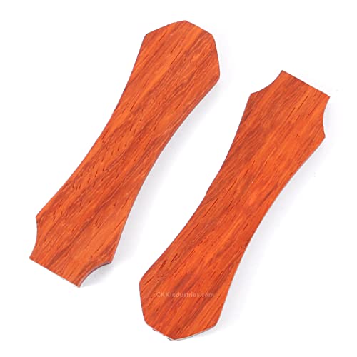 EZSMITH Double Skinner Knife Kit - DIY Fixed Blade Knife Making Series - (Blade Blank & Pinstock w/Padauk Handle Scales) - (USA Design) - (Gift Boxed) - (by KnifeKits)