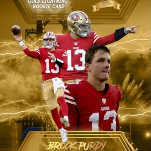 2022 BROCK PURDY Novelty Football Card Depicting His Rookie Year with the San Francisco 49ers - (Unbranded, Custom Made Novelty Art Card)