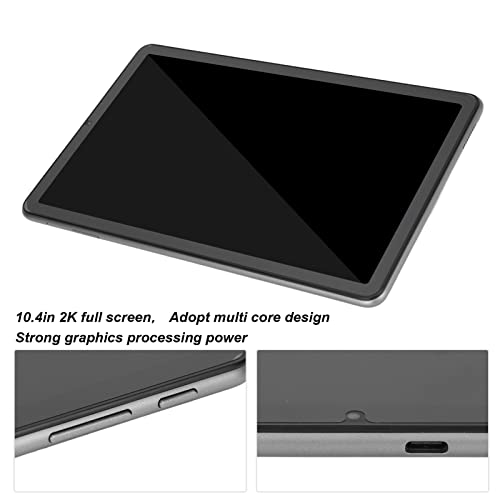 Yoidesu 10.4in HD Tablet, Tablet PC 4GB RAM 64GB ROM Octa Core, 4G Dual Cards Dual Standby Calling Tablet for Android11 100V to 240V