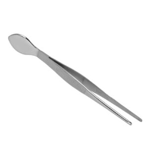 totitom bonsai tweezers soil loosening spatula, stainless steel straight serrated tips potted plant bonsai tool