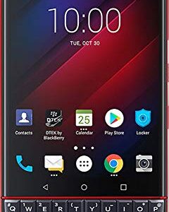 BlackBerry Key2 LE 64GB Unlocked GSM Phone w/Dual 13MP & 8MP Camera (Atomic Red Limited Edition, 64GB Dual Sim (ATT, Verizon, Tmobile)) (Renewed)