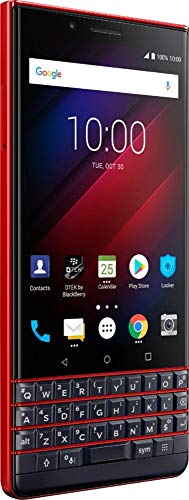 BlackBerry Key2 LE 64GB Unlocked GSM Phone w/Dual 13MP & 8MP Camera (Atomic Red Limited Edition, 64GB Dual Sim (ATT, Verizon, Tmobile)) (Renewed)