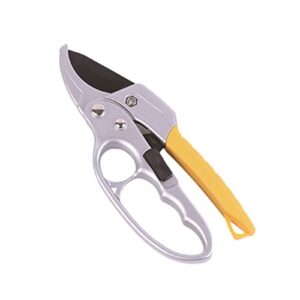 Holyfire Garden Shears, Pruning Shears for Gardening, Garden Clippers for Trimming Rose, Floral, Tree, Yellow-1Pc