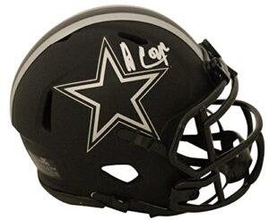 amari cooper autographed/signed dallas cowboys eclipse mini helmet jsa 28002 - autographed nfl mini helmets