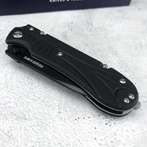 7.8“ Multitool Pocket Knife, Tanto Folding Knife Camping Fishing Tool for Men, 5 in 1 Multitool Knife with Bottle Opener Screwdriver Rope Cutter Box Opener Glass Breaker