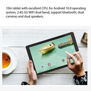 10in Tablet, Kids Tablet 5G WiFi Dual Band 10in Screen 32G Memory, Toddler Tablet for Video 100‑240V (US Plug)