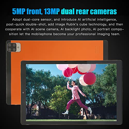 Pomya 10.1 Inch Tablet, 1920x1080 IPS Calling Tablet for 11.0, 6GB RAM 128GB ROM PC Tablet, Octa Core CPU 5G WiFi HD Tablet for Game, Music, Movie