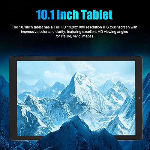 Pomya 10.1 Inch Tablet, 1920x1080 IPS Calling Tablet for 11.0, 6GB RAM 128GB ROM PC Tablet, Octa Core CPU 5G WiFi HD Tablet for Game, Music, Movie