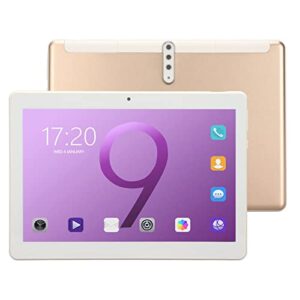 yoidesu 10 inch tablet, tablet pc 3gb ram 32gb rom 2.0ghz octa core cpu, 5g wifi gold tablet ips display 3 card slots 6000mah 100‑240v