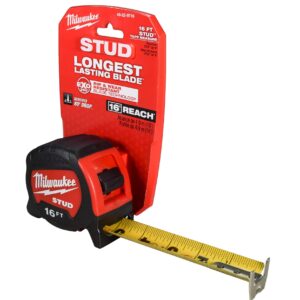 Milwaukee 48-22-9716 16 ft. x 1-5/16 in. Gen II Stud Tape Measure with 17 ft. Reach