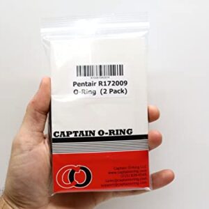 Captain O-Ring – Replacement R172009 O-Rings for Pentair Rainbow Chlorinator 300 & 320 Lid, Chlorine Resistant (2 Pack)