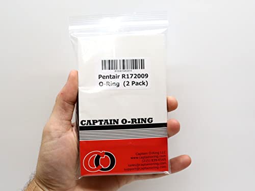 Captain O-Ring – Replacement R172009 O-Rings for Pentair Rainbow Chlorinator 300 & 320 Lid, Chlorine Resistant (2 Pack)