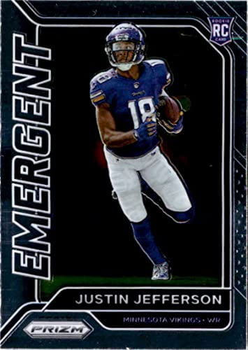 2020 Panini Prizm Emergent #10 JUSTIN JEFFERSON Minnesota Vikings Football