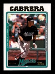 2005 topps #240 miguel cabrera nmmt marlins