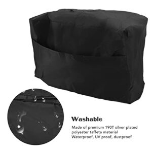 VINGVO Welding Machine Canopy, Foldable Waterproof Reusable Proof 190T Polyester Taffeta Welder Cover Garden Welding Machines Furniture Covers for Courtyard (Black)