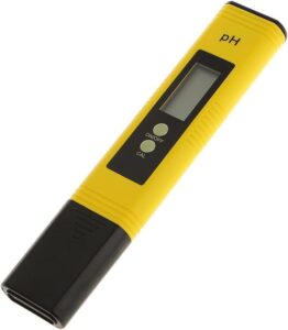 ph meter - 0-14 ph measurement range ph tester,digital ph meter suitable for accurate testing of drinking water, aquariums, swimming pools, hydroponics (yellow)