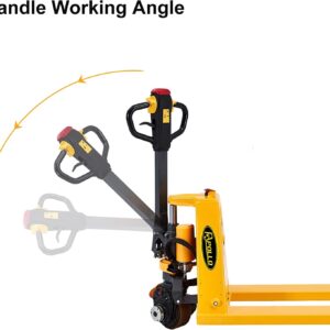 APOLLOLIFT Electric Pallet Jack Powered Lithium Battery Pallet Truck 3300Lbs Capacity 48" x27" Forks Multi-Function Handle 2PC